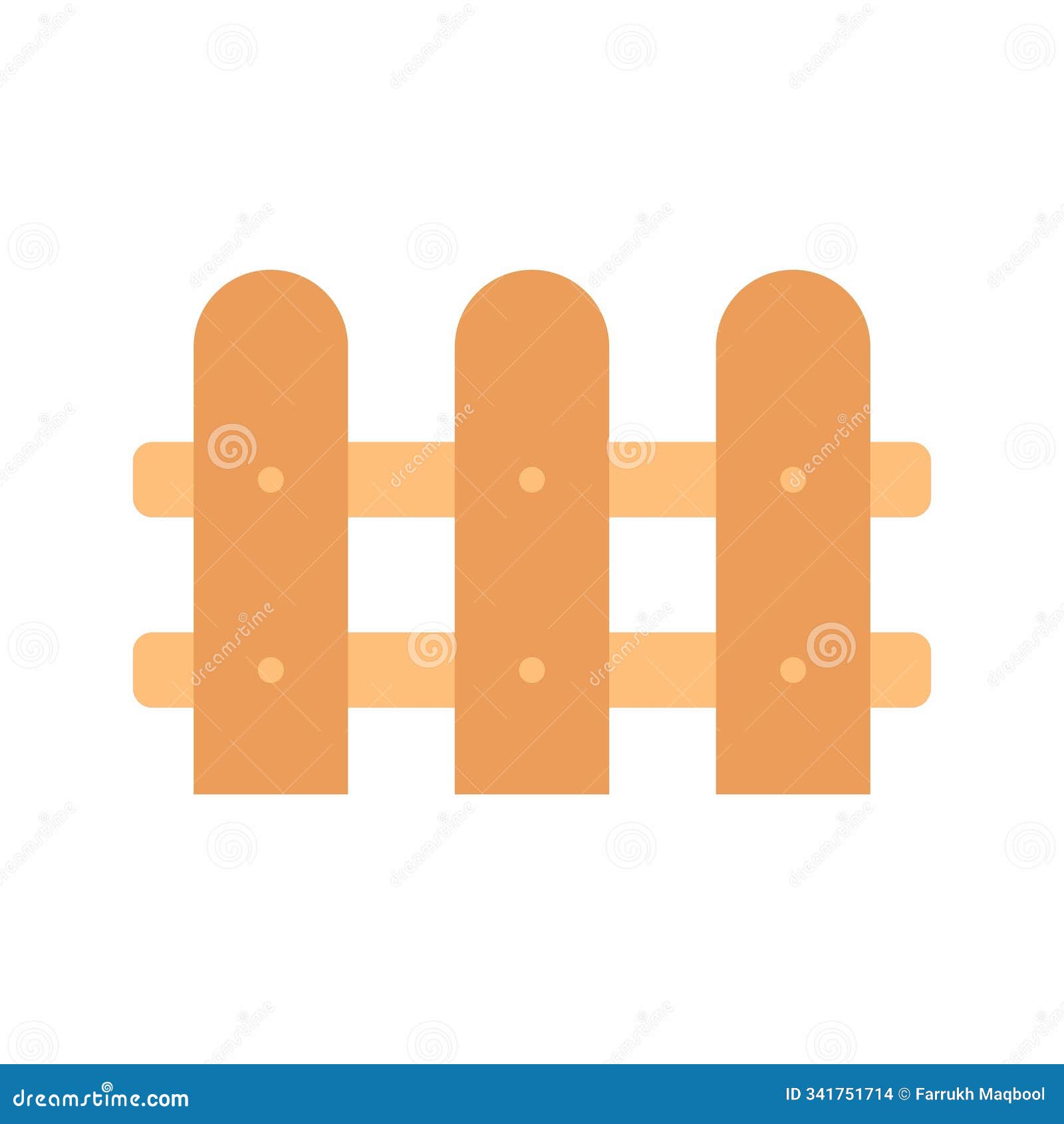 Fence Icon. Simple Black Silhouette. Vector Illustration ...