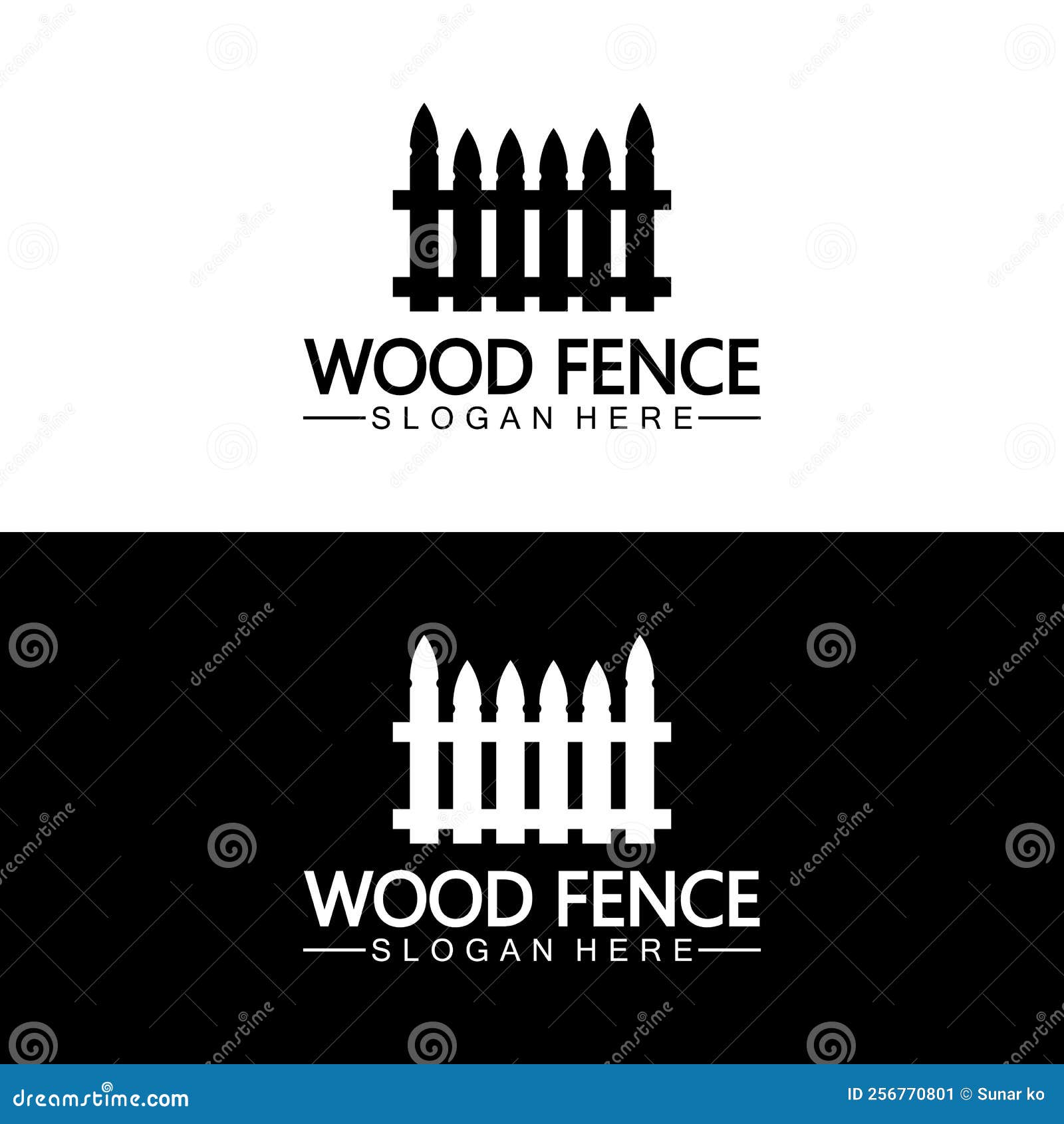 Fence Icon Vector Logo Template Stock Vector - Illustration of modern ...