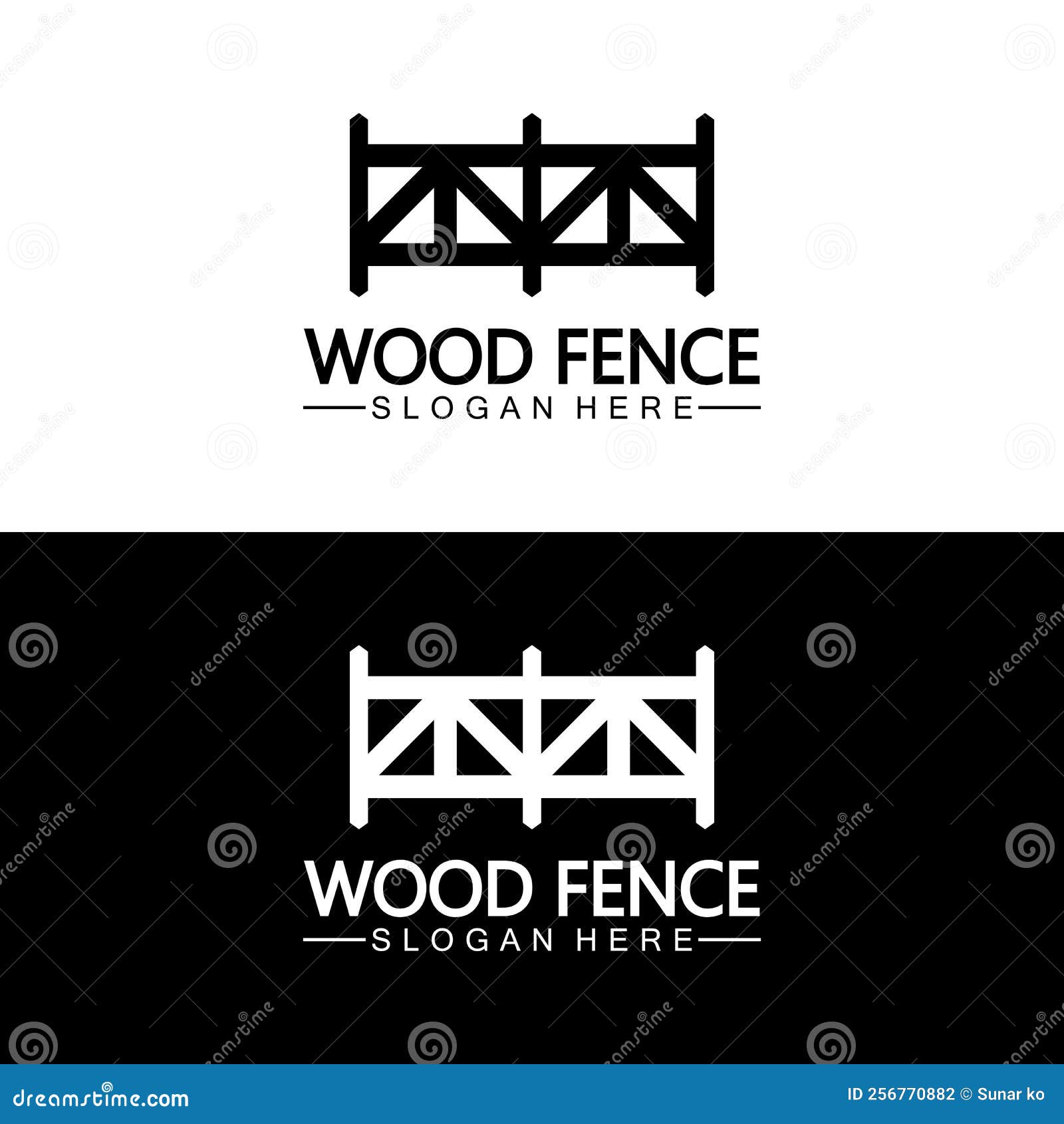 Fence Icon Vector Logo Template Stock Vector - Illustration of element ...