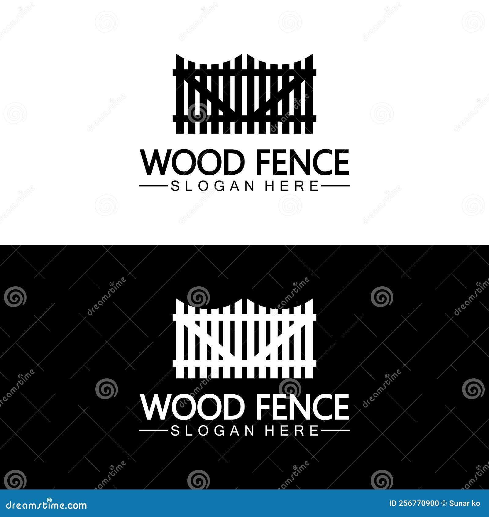 Fence Icon Vector Logo Template Stock Vector - Illustration of icon ...