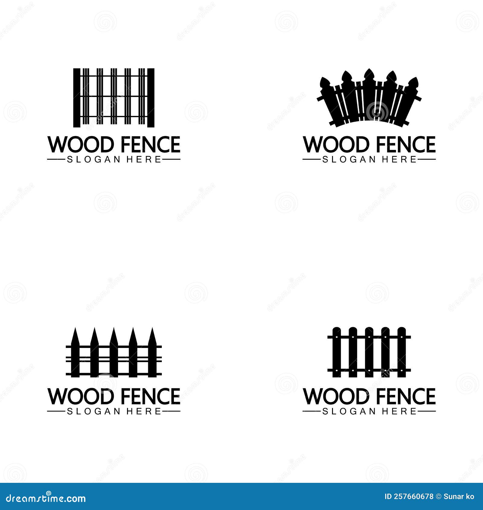Fence Icon Vector Logo Template Stock Vector - Illustration of ...