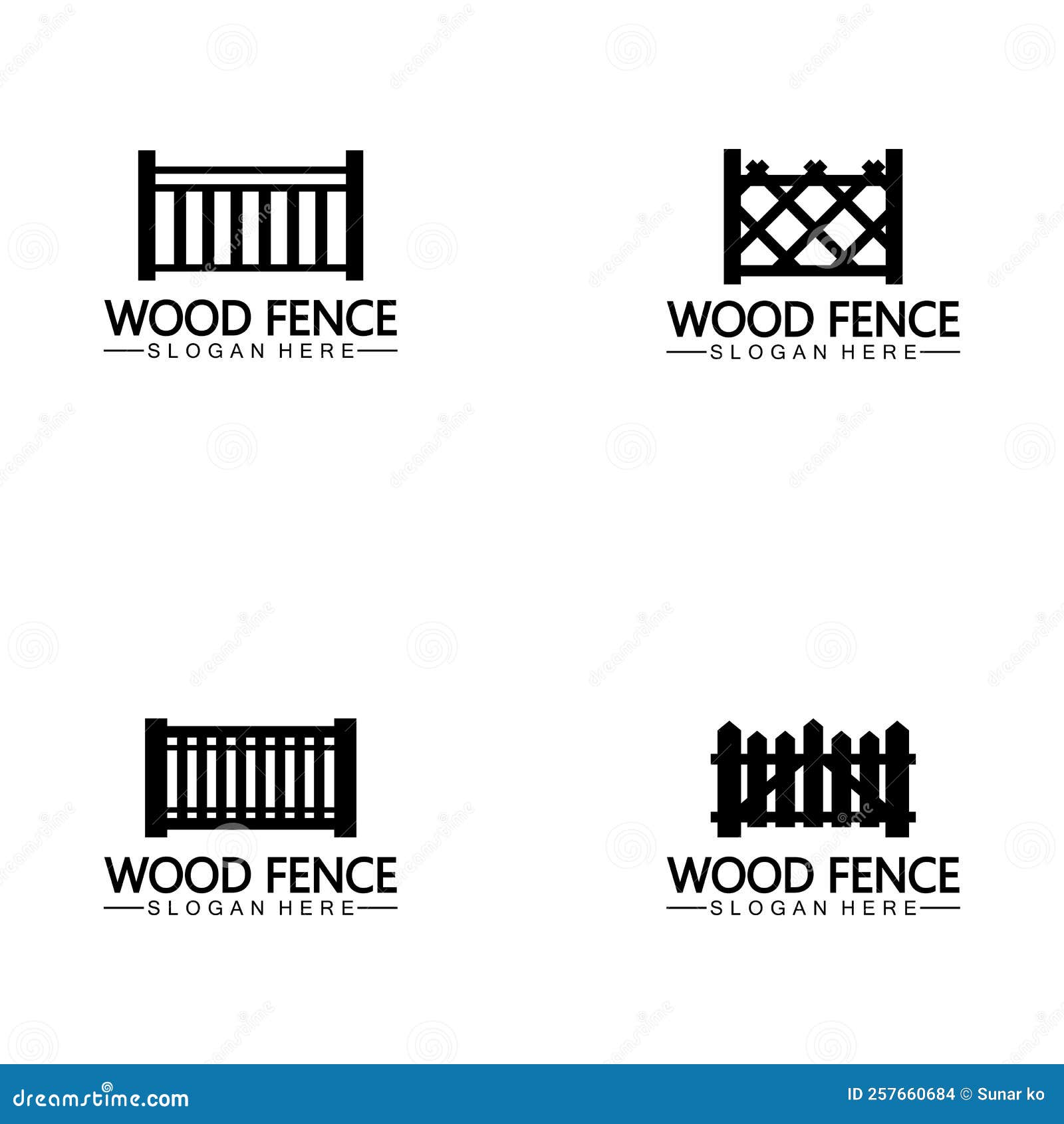 Fence Icon Vector Logo Template Stock Vector - Illustration of sign ...