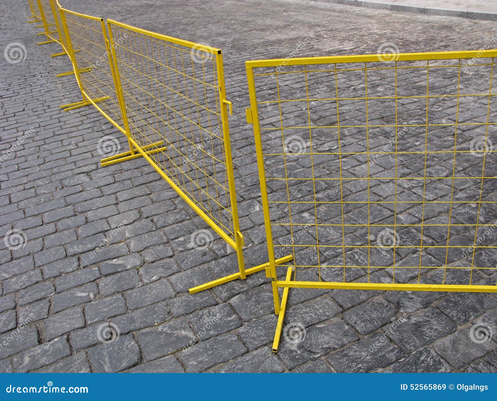 Yellow fence stock image. Image of area, fencing, good - 52565869