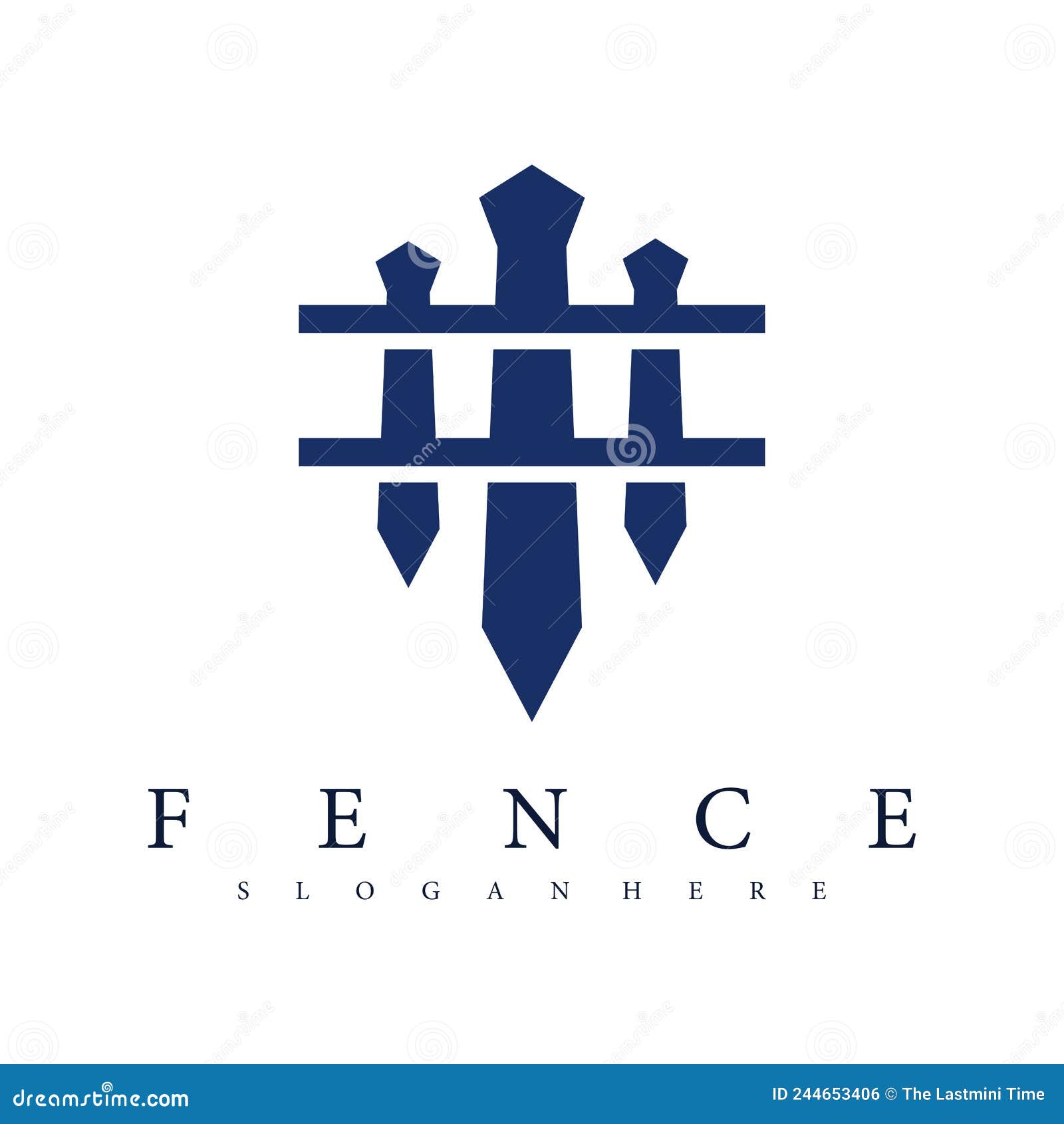 Fence logo design stock vector. Illustration of flat - 244653406