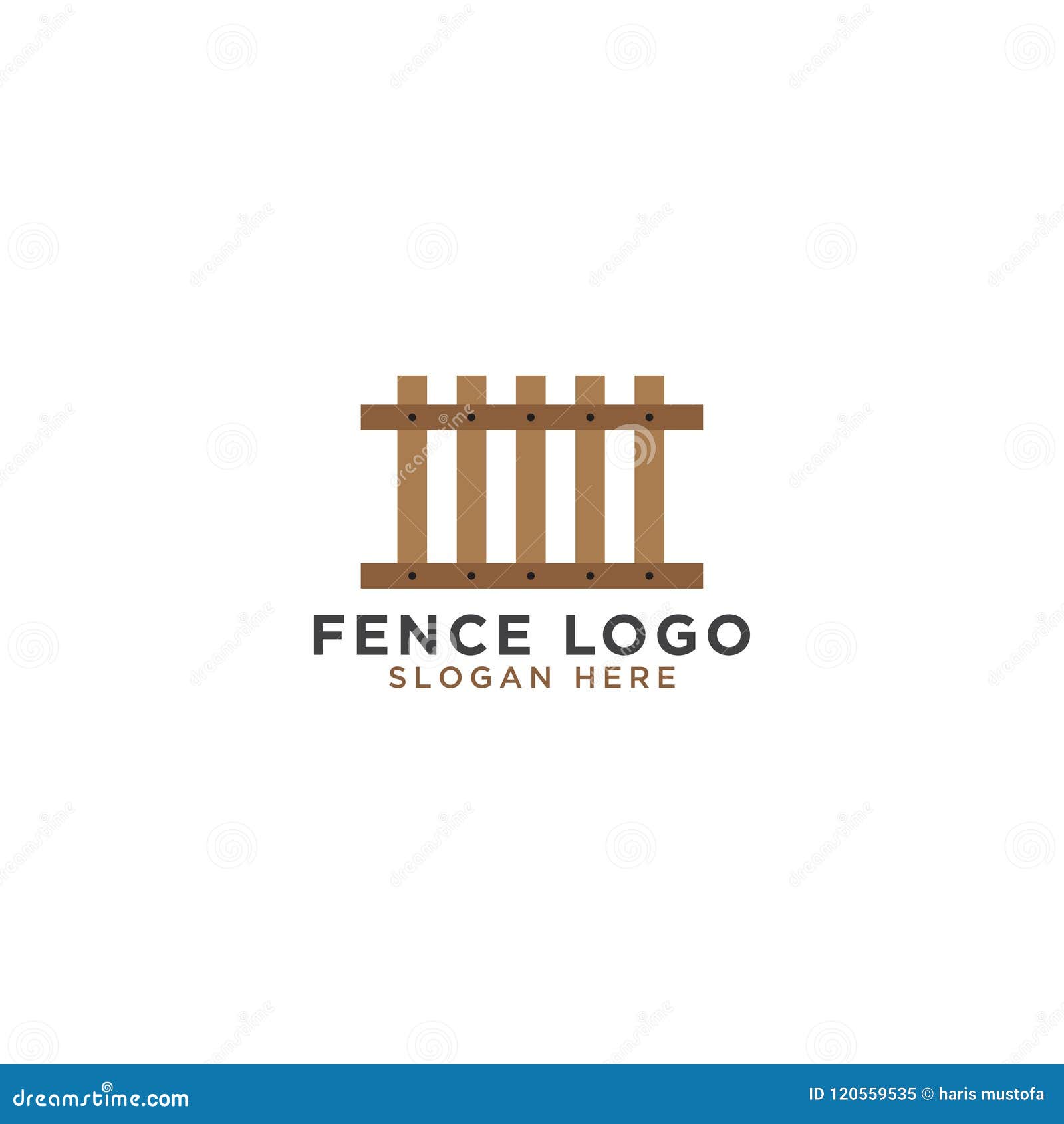 Fence logo design template stock vector. Illustration of sign - 120559535