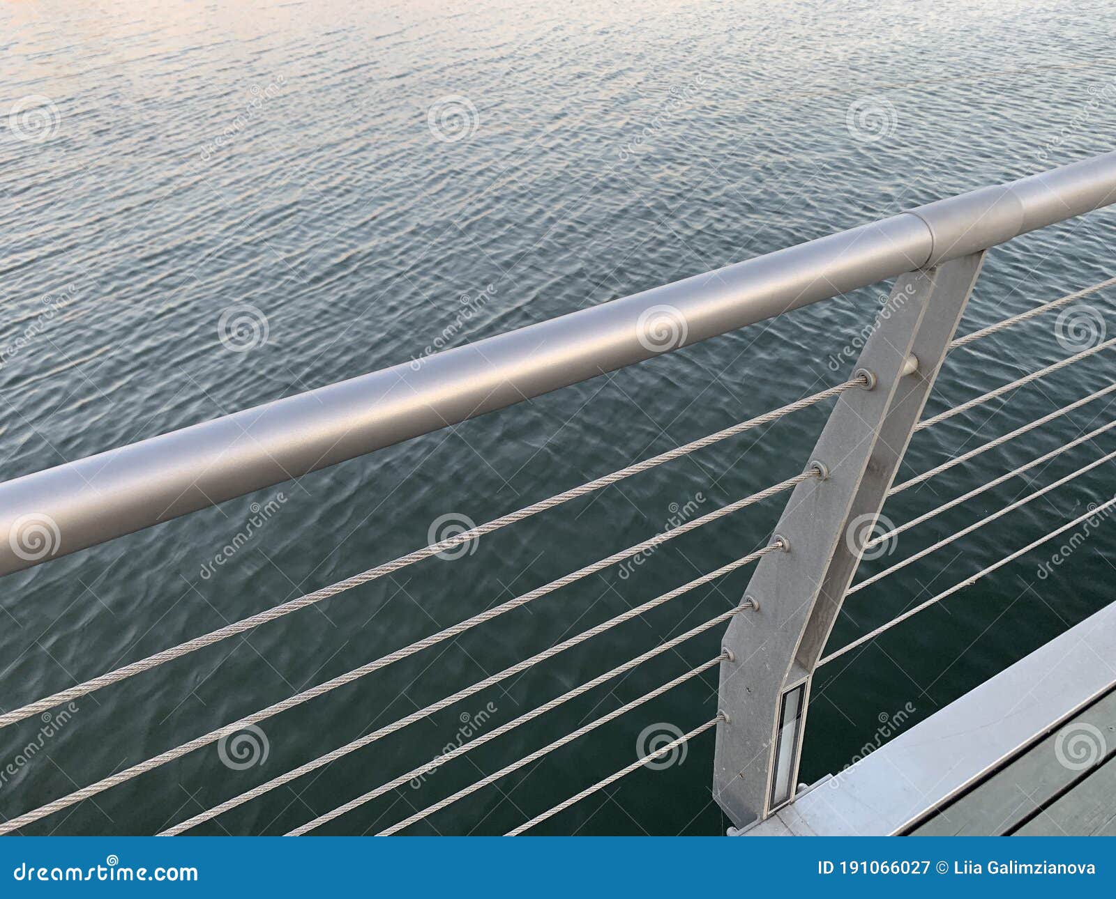 Fence on luxury ship stock image. Image of promenade - 191066027