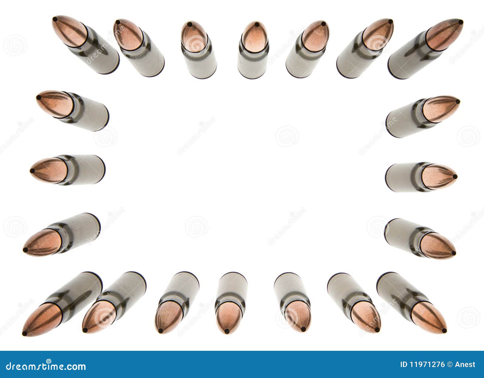 A fence made of bullets stock photo. Image of projectile - 11971276