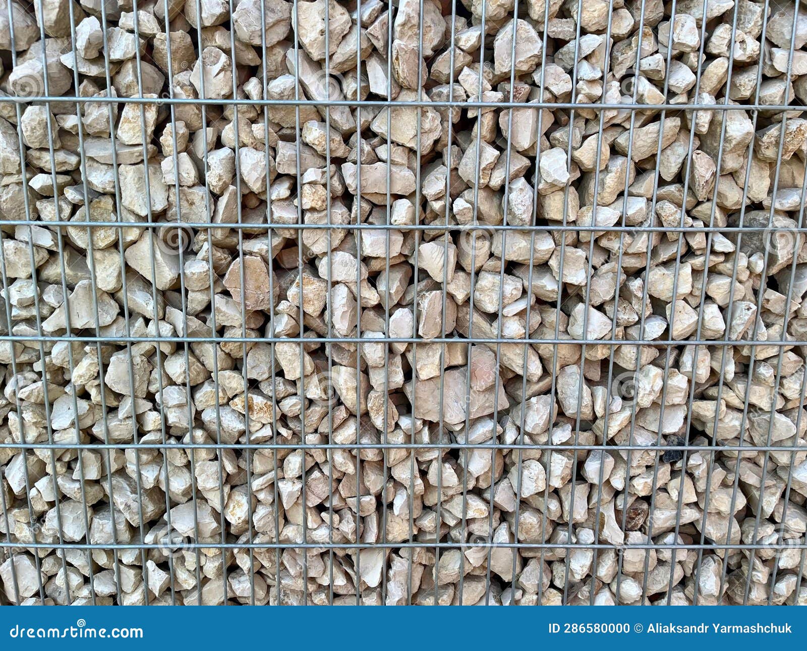 Fence Made of Stones in a Grid (gabion) for the House Stock Photo - Image of steel, texture ...