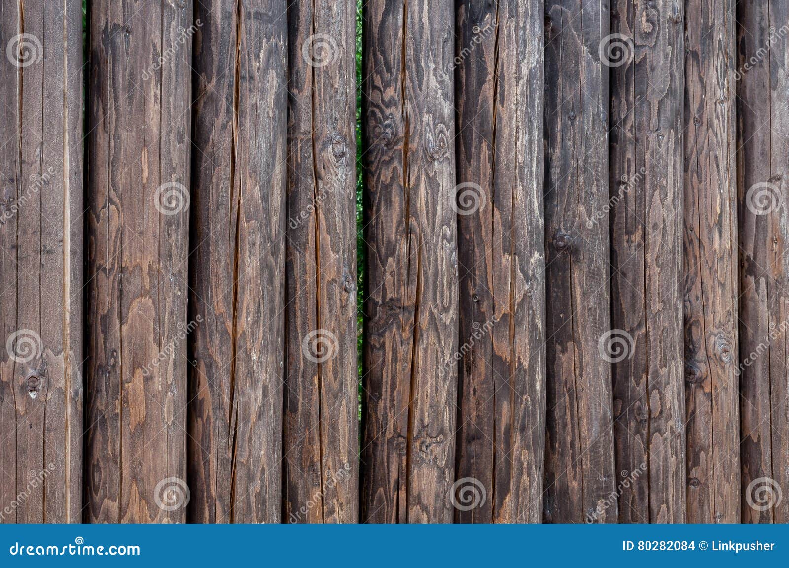 A Fence Made of Upright Standing Pine Logs Stock Photo - Image of fort ...