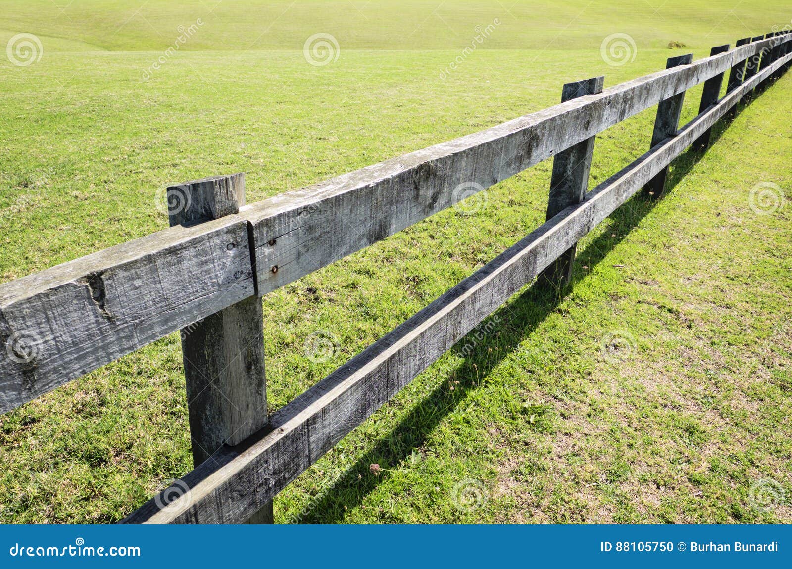 The fence in the meadow stock photo. Image of beautiful - 88105750