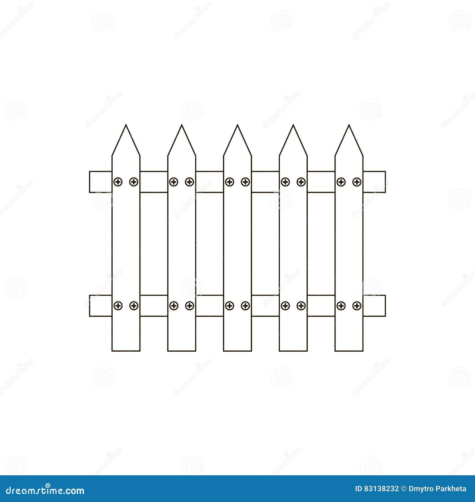 Fence path vector stock vector. Illustration of wooden - 83138232