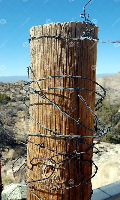 Fence Post stock photo. Image of border, barrier, security - 5267152