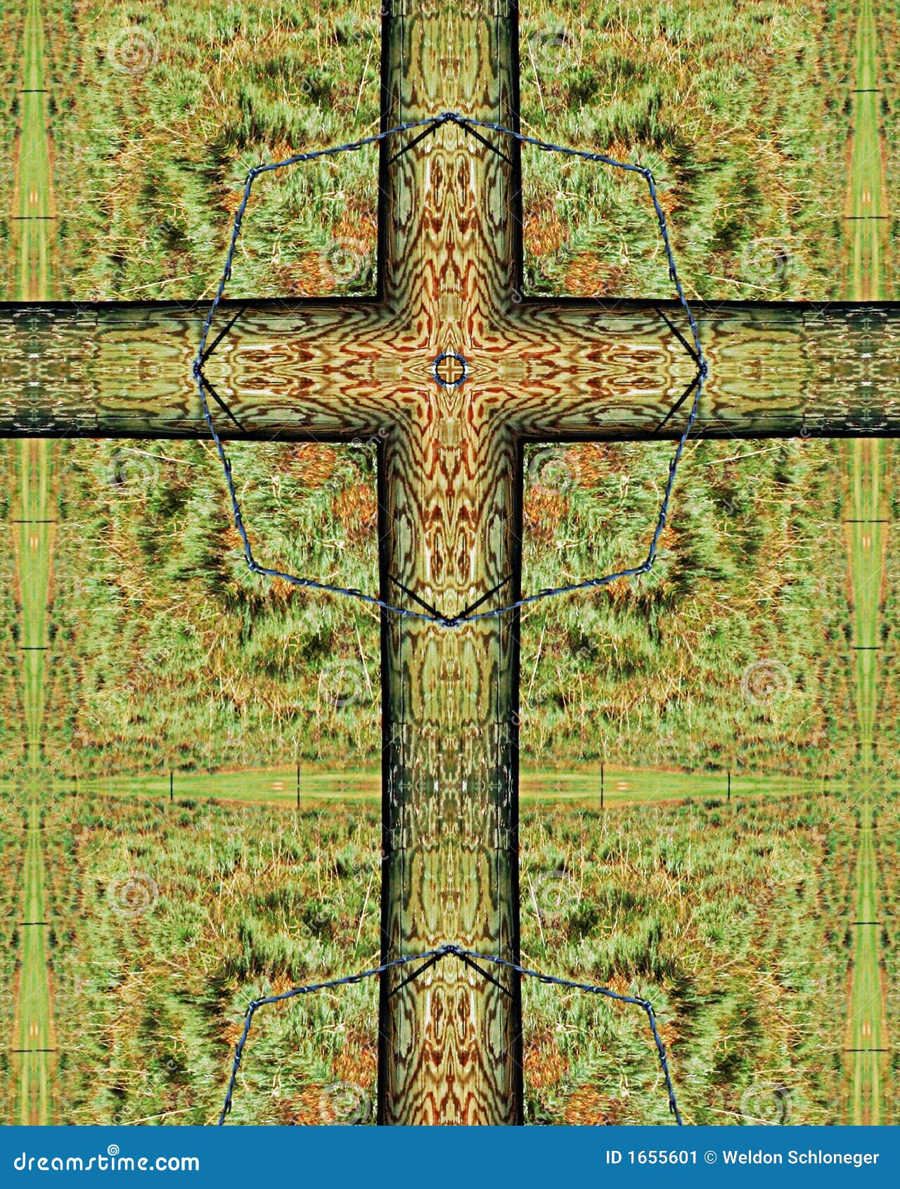 Fence post cross stock image. Image of secure, religion - 1655601