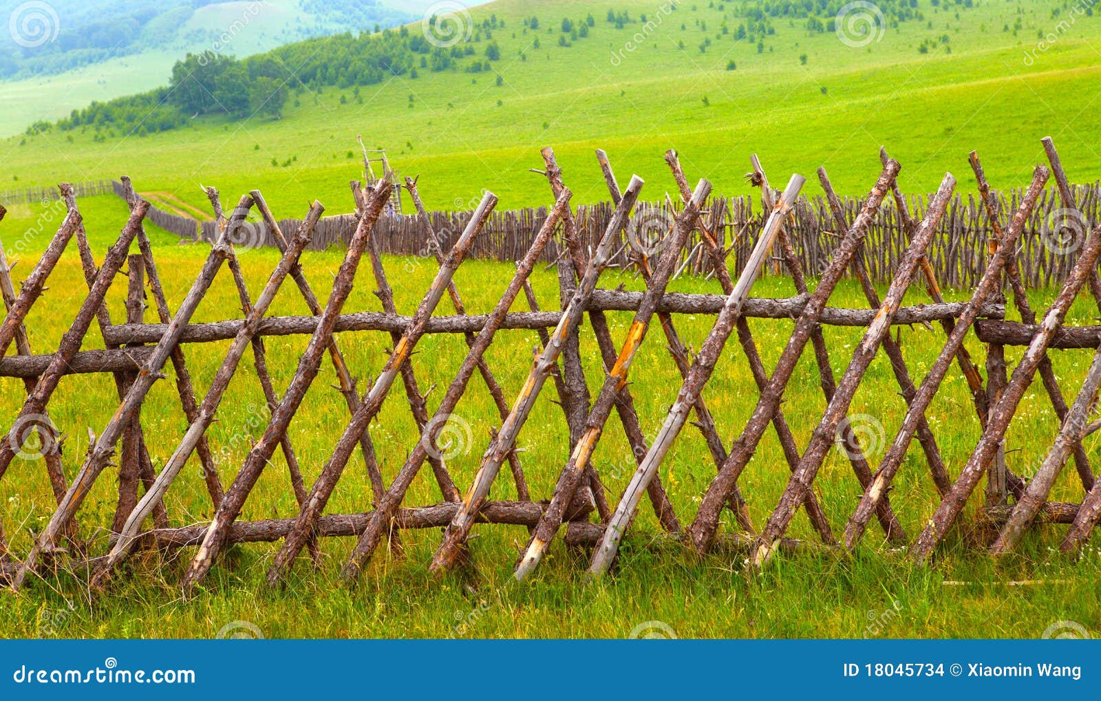 Fence in the prairies stock photo. Image of scenic, outdoor - 18045734