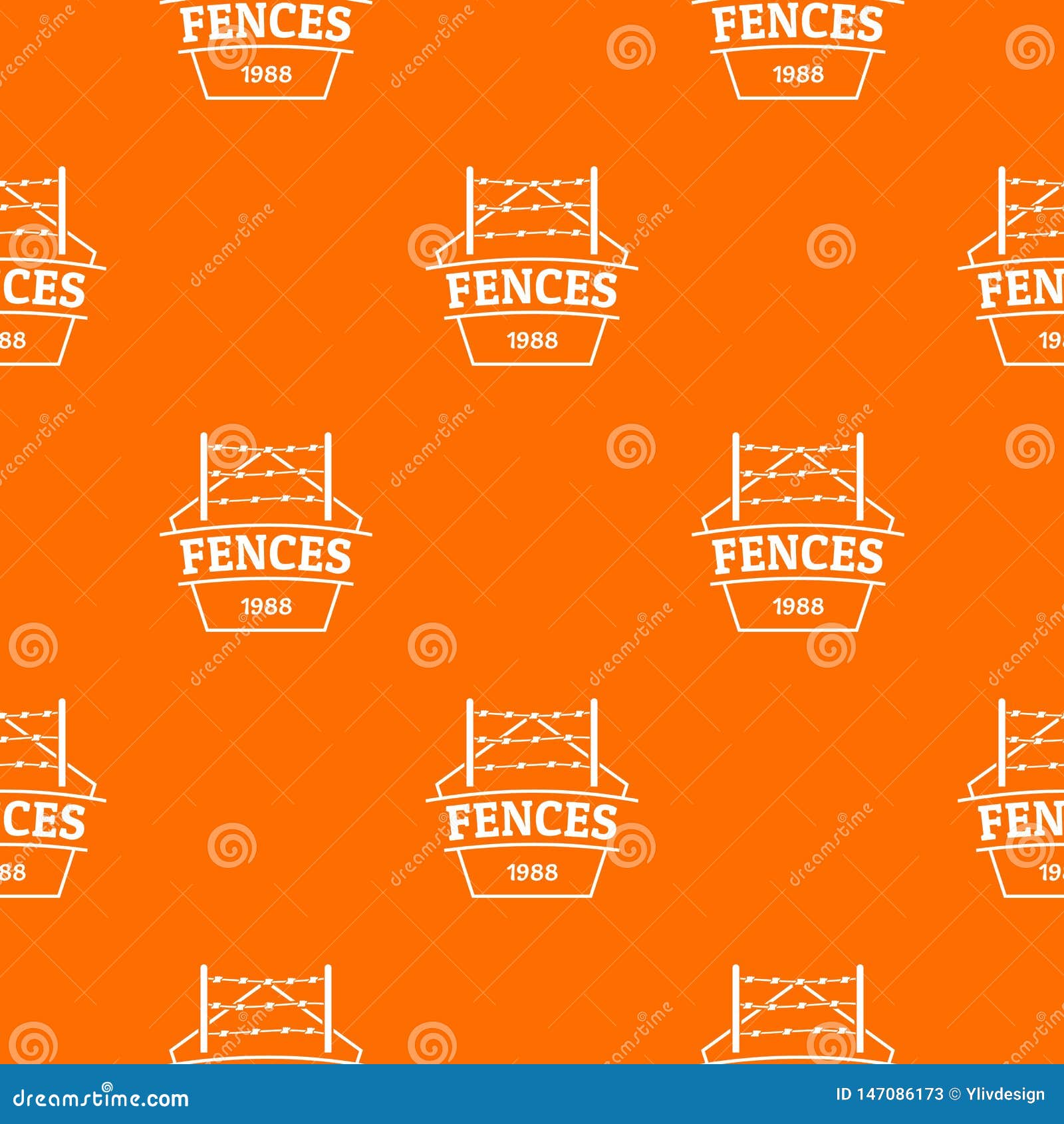 Fence Prison Pattern Vector Orange Stock Vector - Illustration of ...