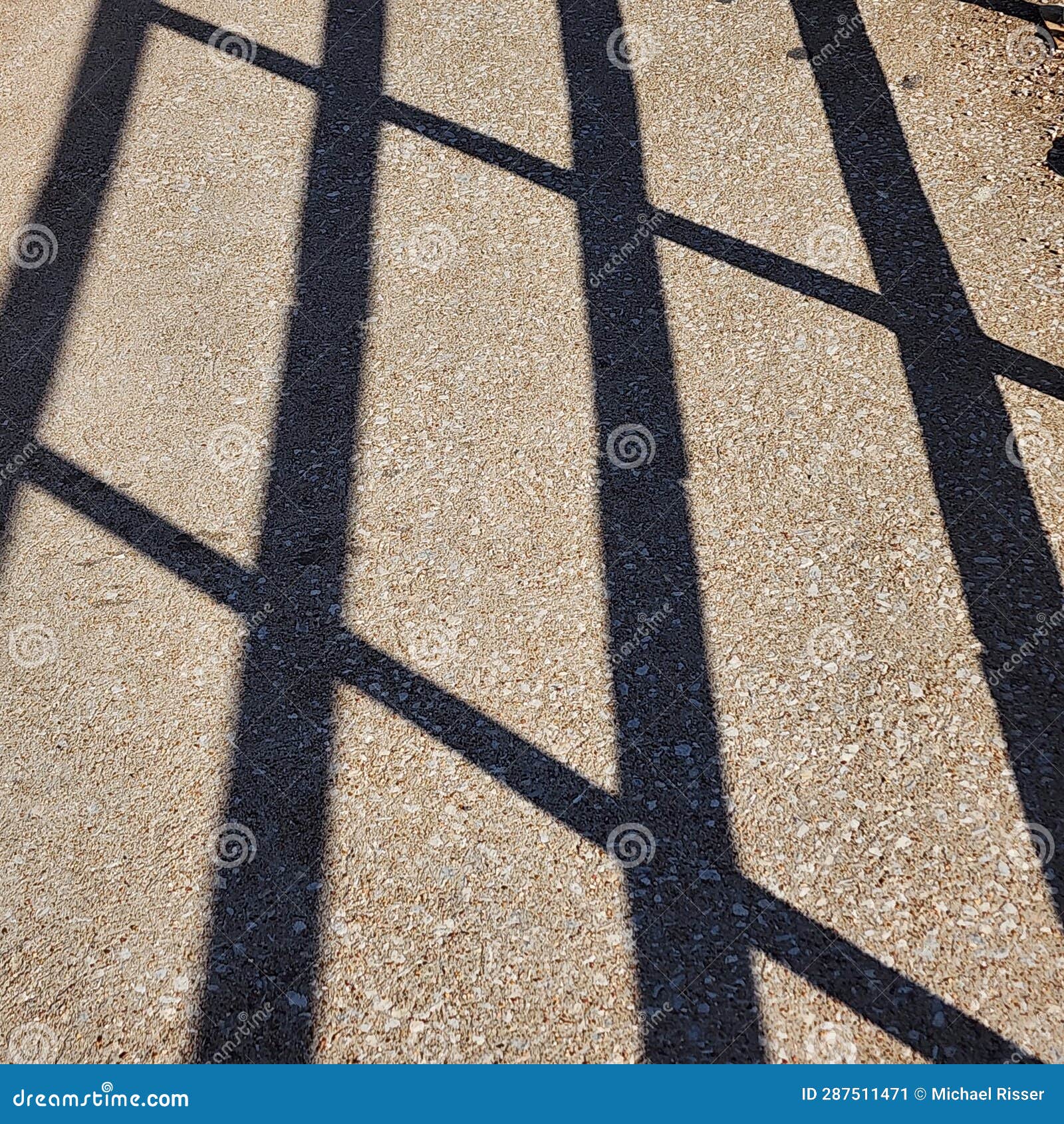 Fence Railing Shadow on Walkway Stock Image - Image of walkway, shadows ...