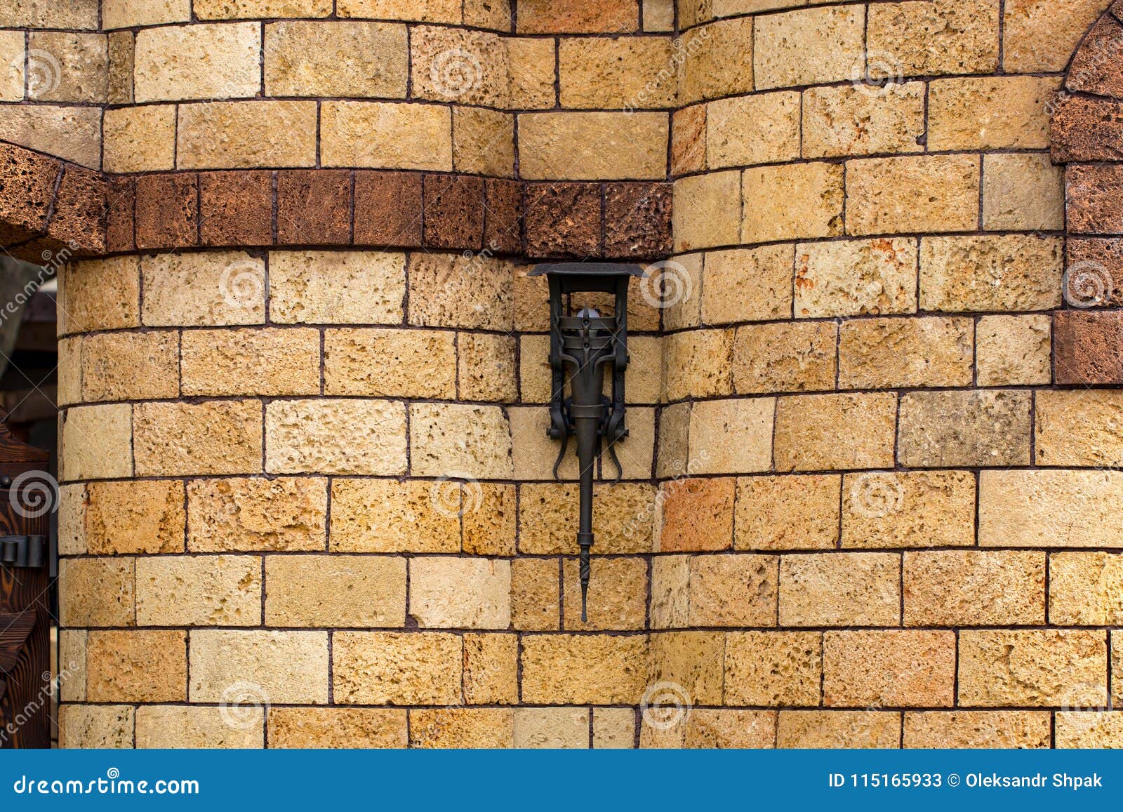 The Fence with the Style of a Medieval Castle Stock Image - Image of ...