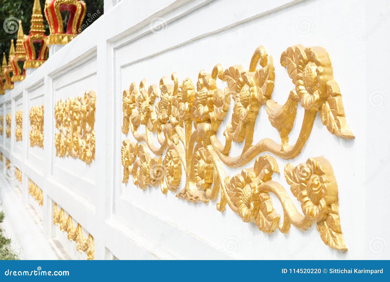 Fence temple stock photo. Image of backdrop, culture - 114520220