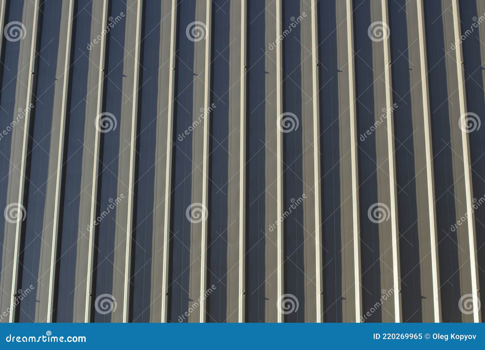 Fence Texture. Close-up Shot of a Ribbed Metal Structure Stock Image ...