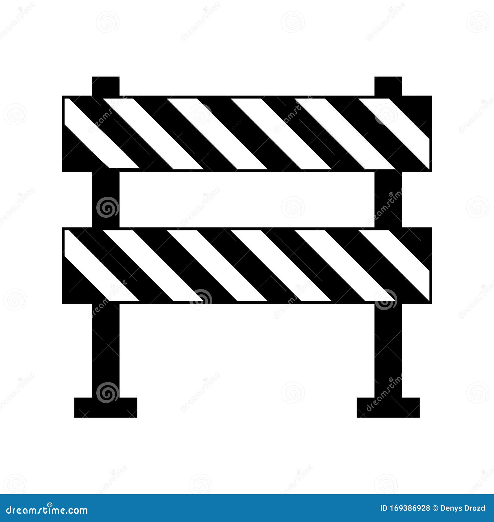 Fence Vector Icon. Crowd Control Barricades Vector Illustration Symbol ...
