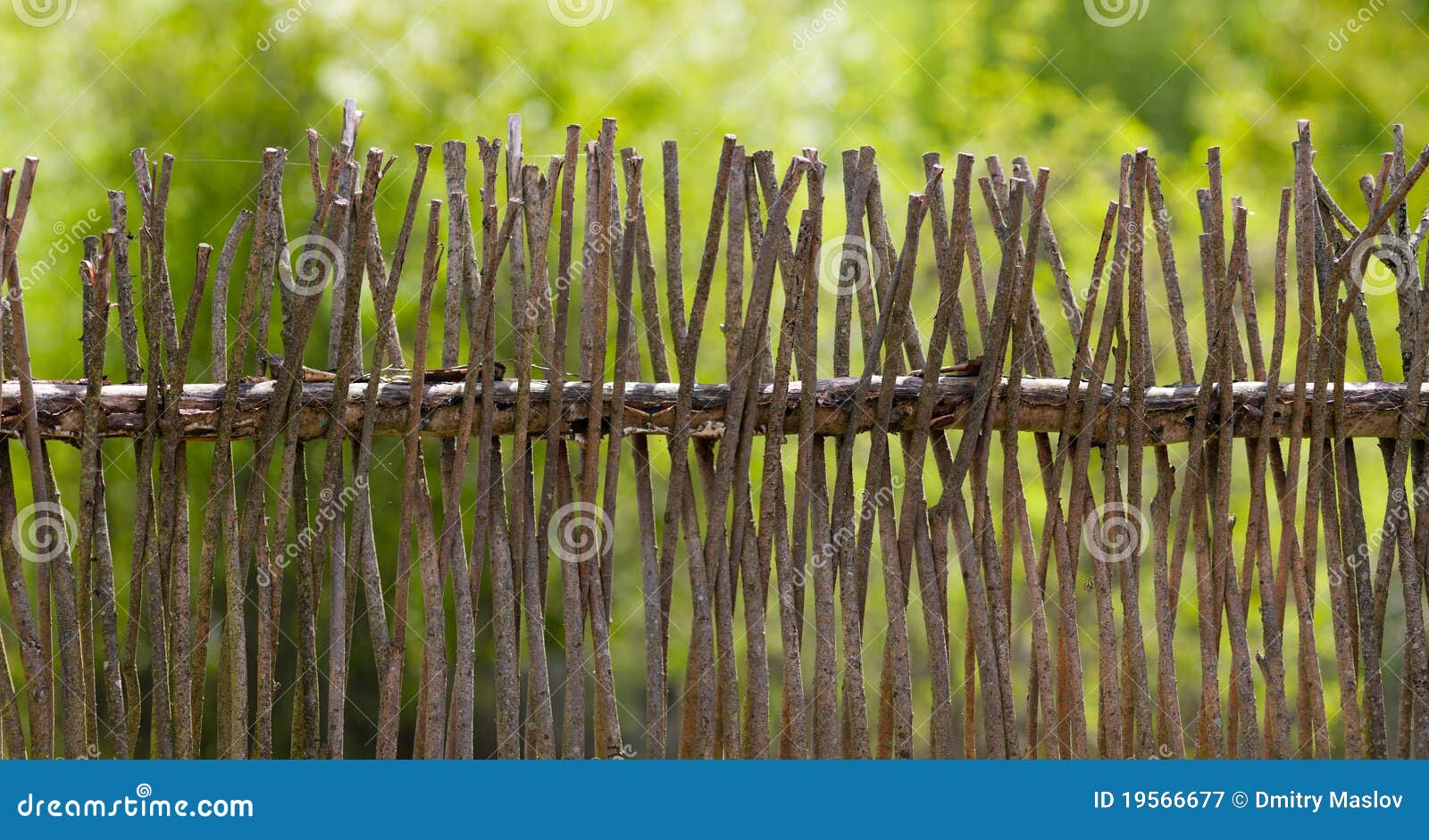 Fence in village stock image. Image of rural, trees, structures - 19566677