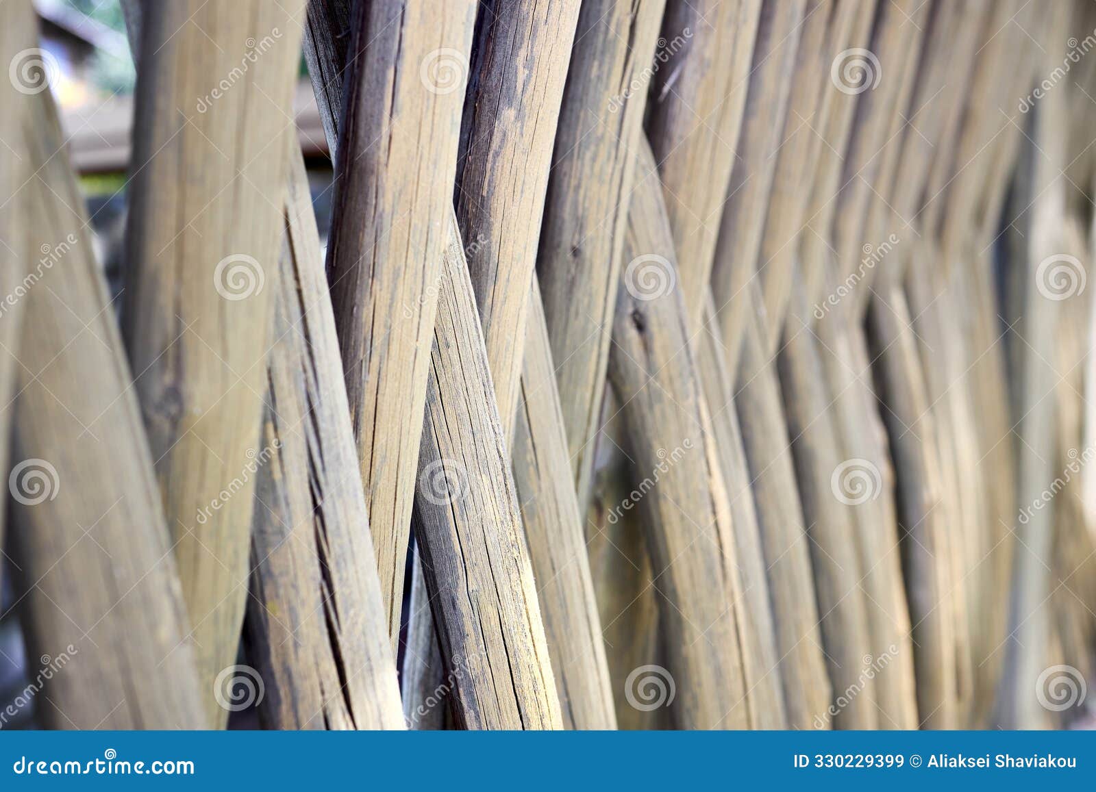 Fence Wicker Made of Hazel Rods. Organic Woven Hazel Wicker Fence Rural ...