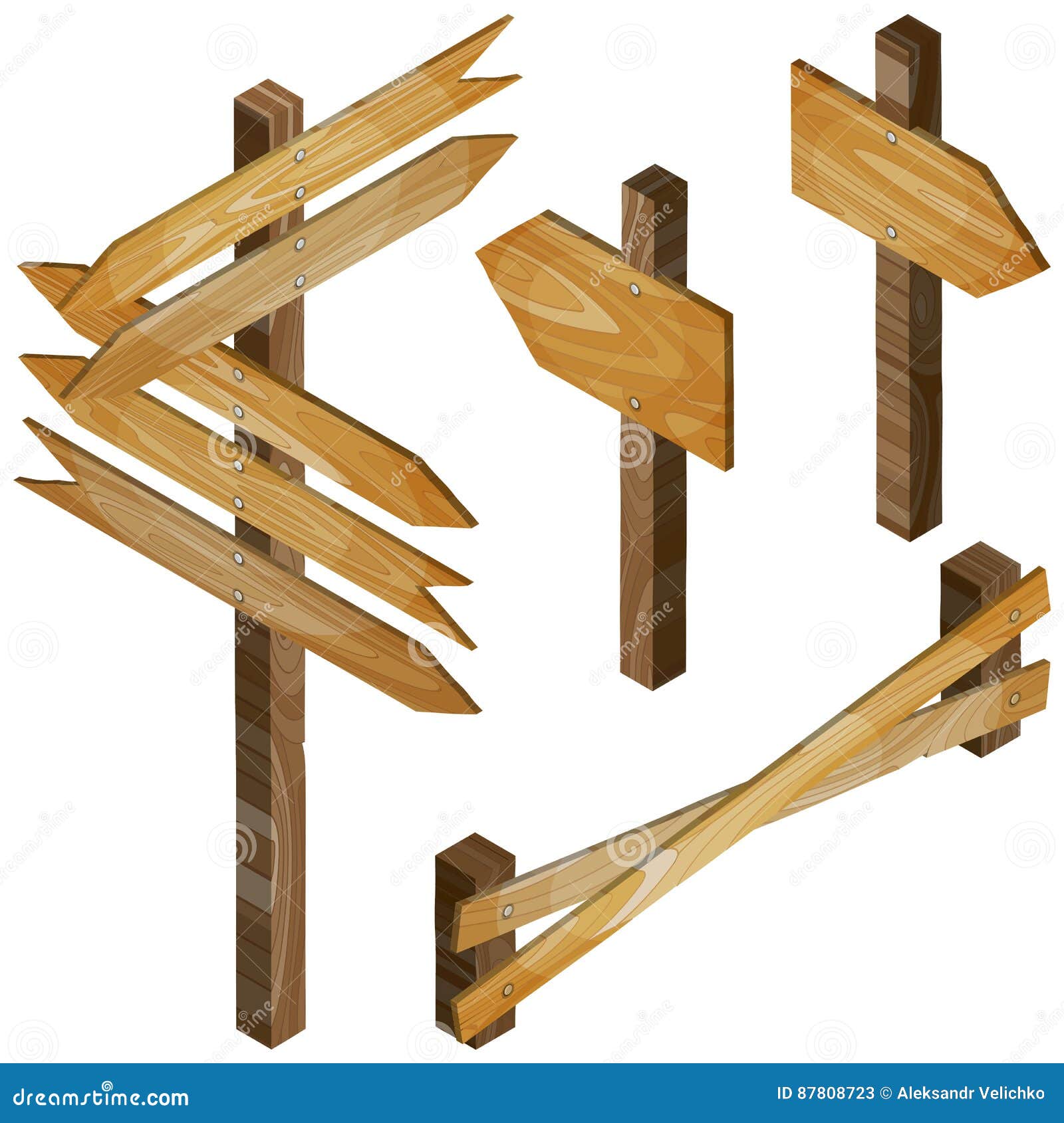 Wooden Signboards In Jungle With Tropic Leaves Stock Photography ...