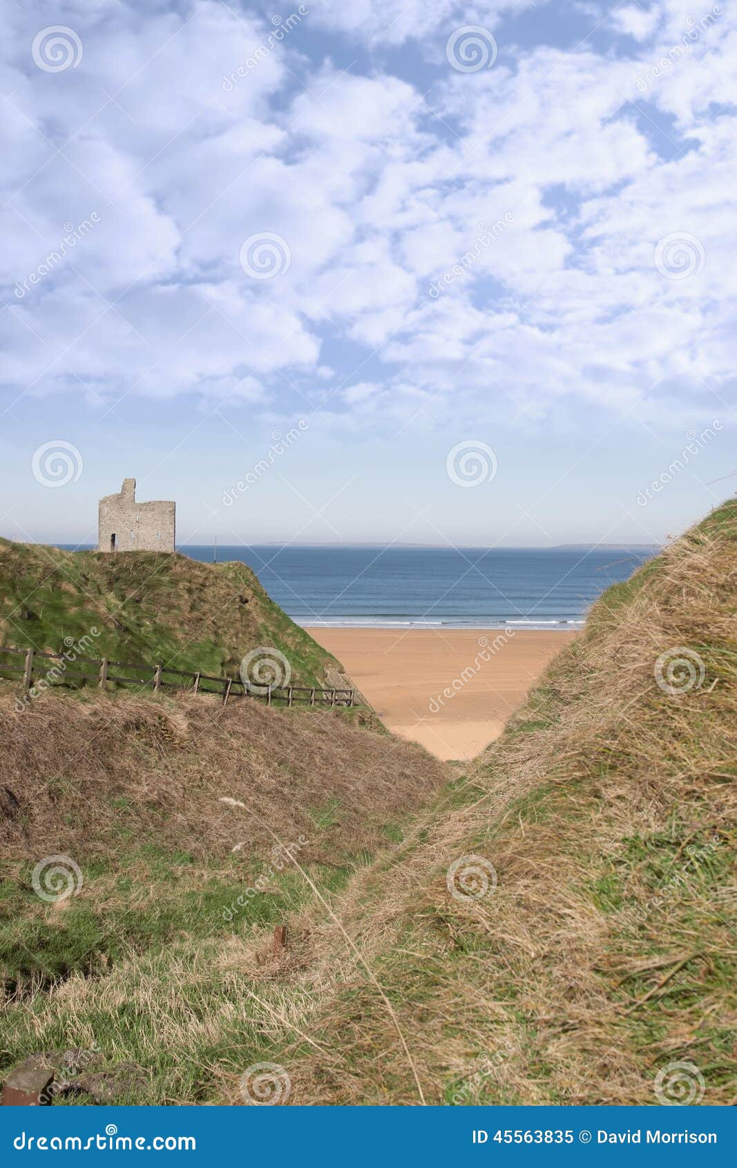 Fenced Path To Ballybunion Golden Beach Stock Image - Image of high ...