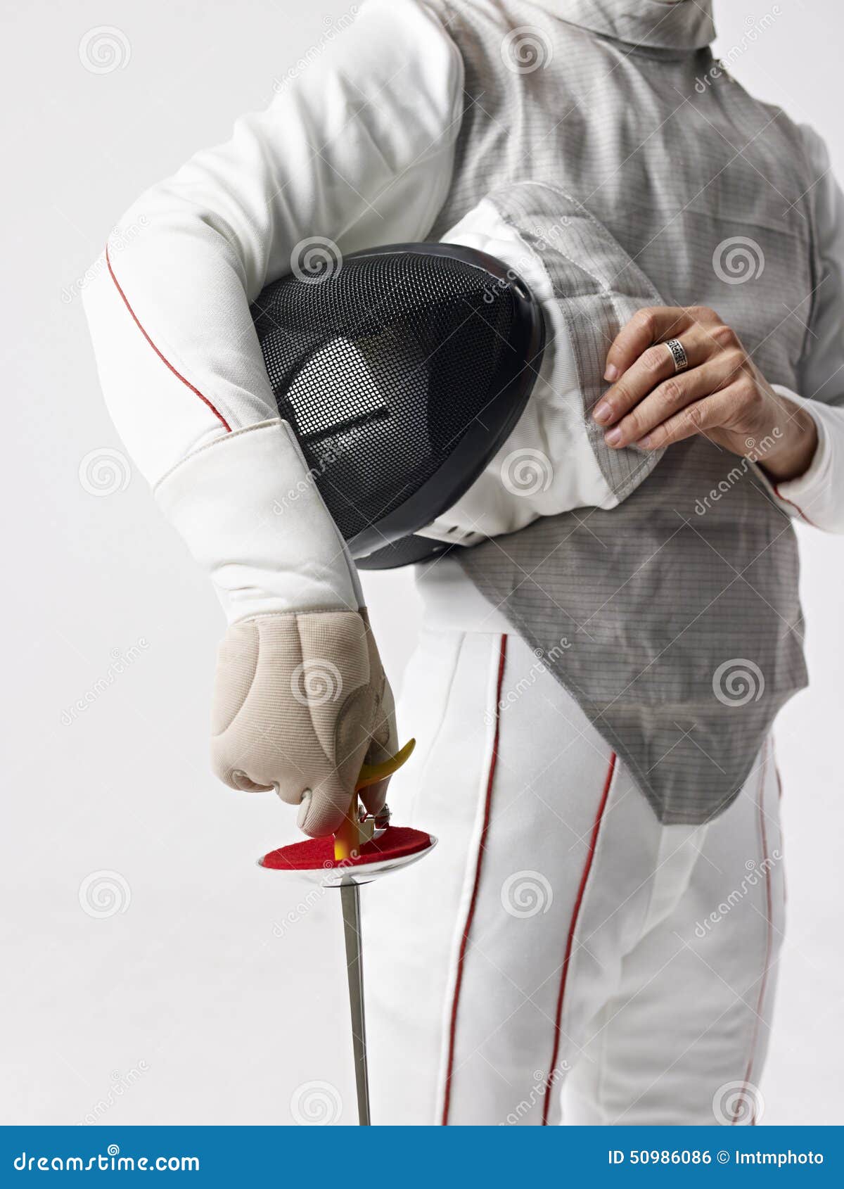 Fencer stock photo. Image of clothing, confident, grey - 50986086