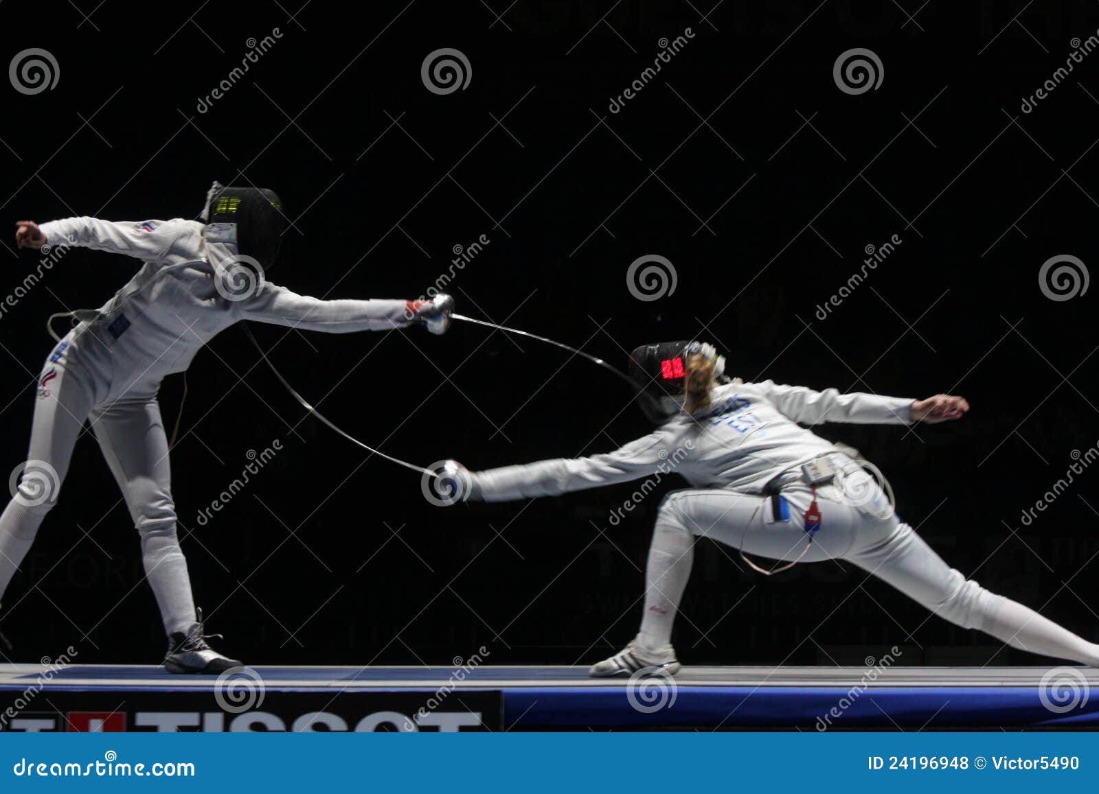 Fencing editorial stock photo. Image of athlete, show - 24196948