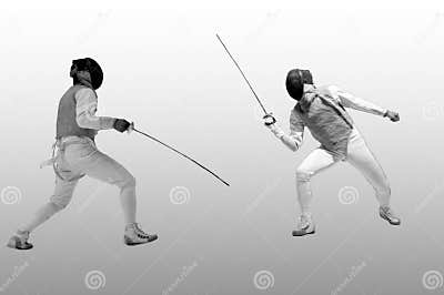 Fencing stock image. Image of sword, defensive, attack - 4712497