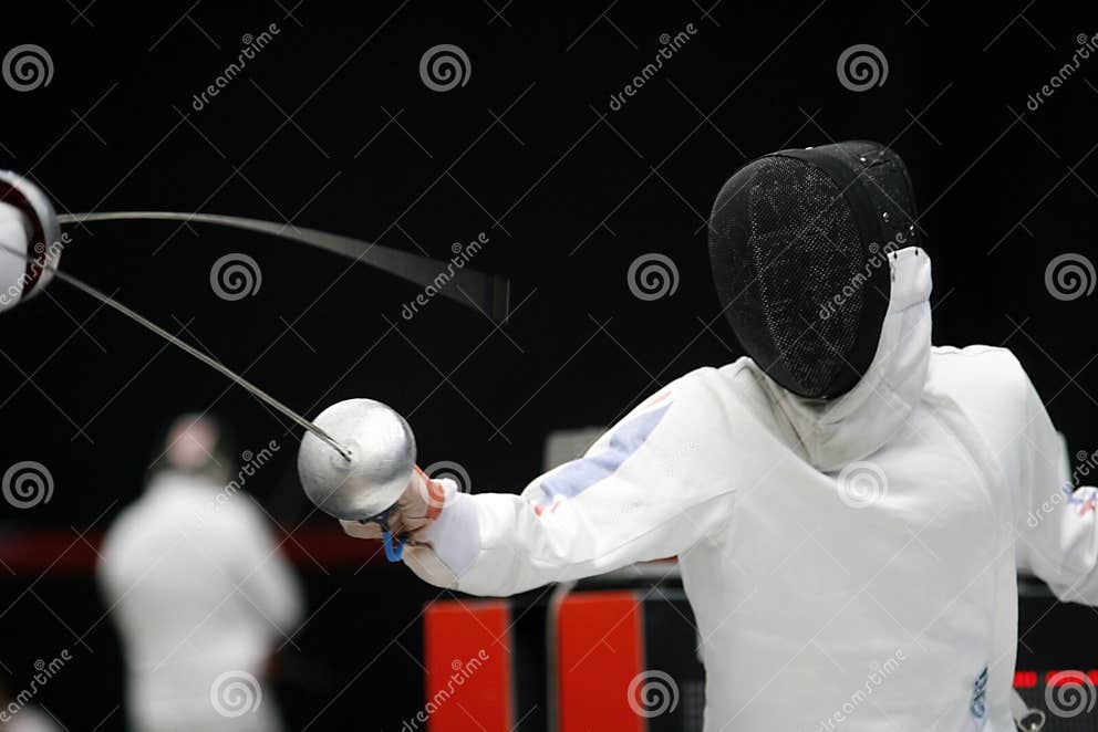 Fencing stock photo. Image of games, saber, sword, contest - 7845344