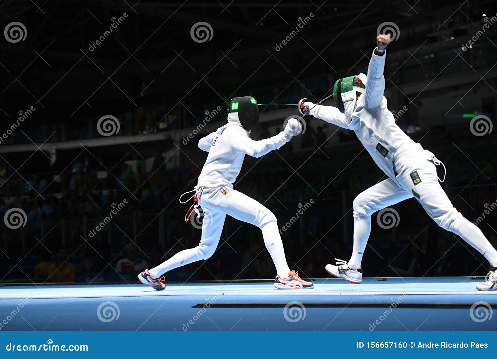 Fencing competition editorial image. Image of games - 156657160