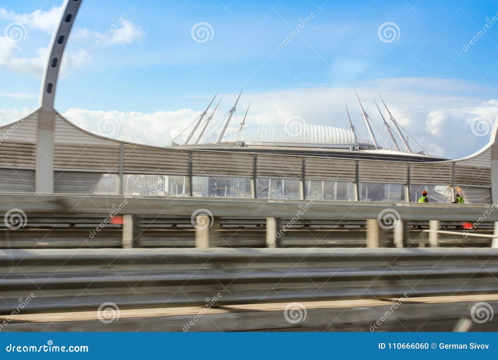 Fencing of High-speed Road. Stock Photo - Image of transportation ...