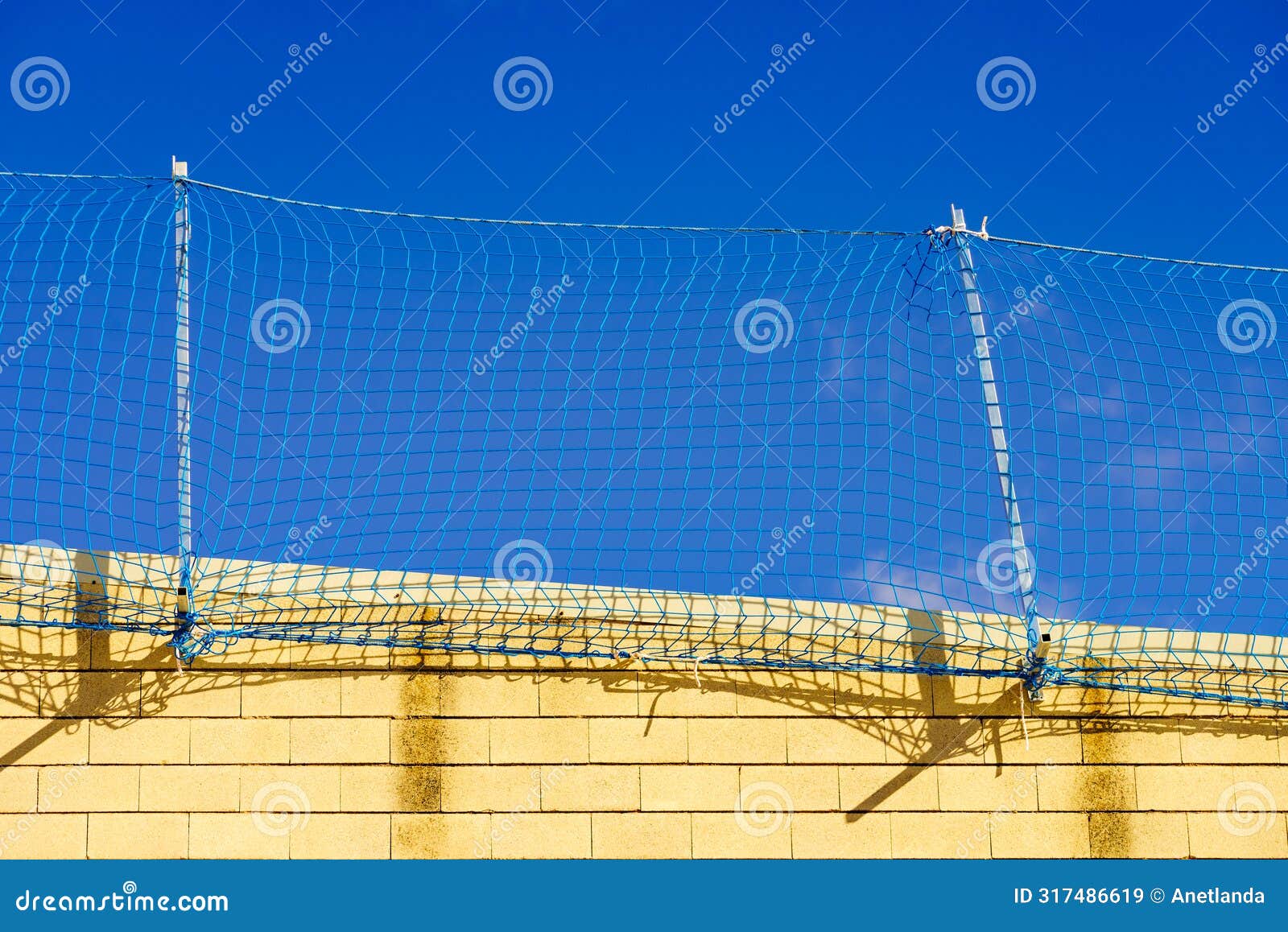 Fencing Installed on Roof of a House Stock Image - Image of ...