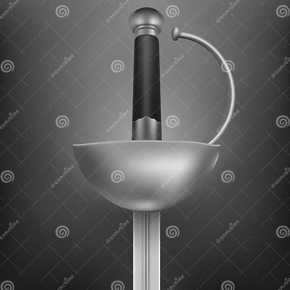Fencing Rapiers. Realistic Vector Illustration Stock Vector ...