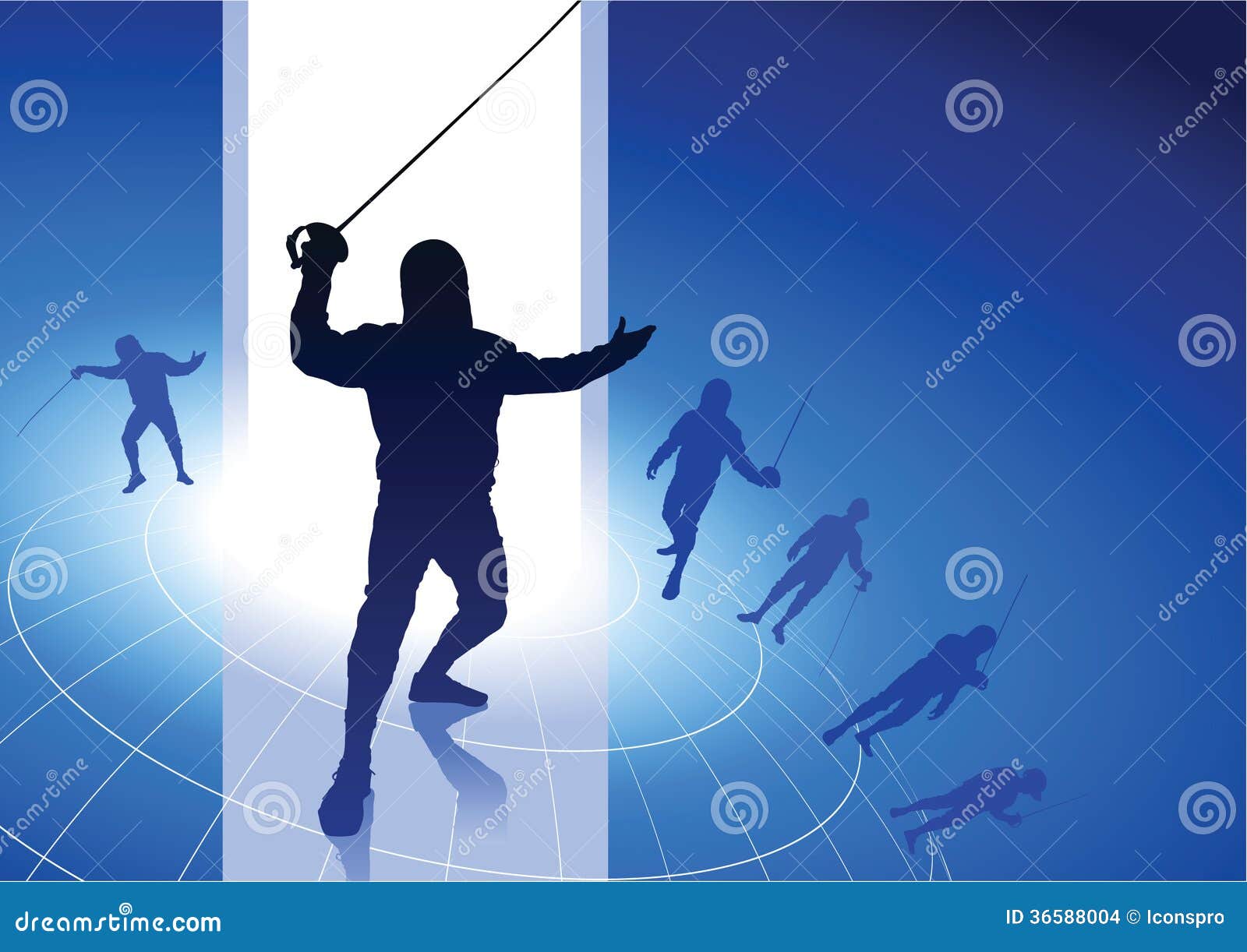Fencing Sport On Wire Globe Background Royalty-Free Stock Photo ...