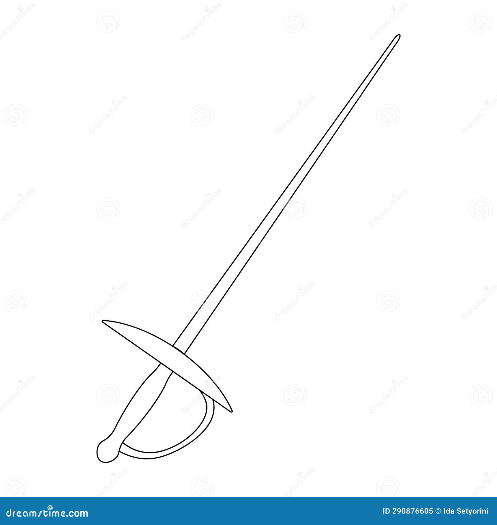 Fencing sword icon vector stock illustration. Illustration of battle ...