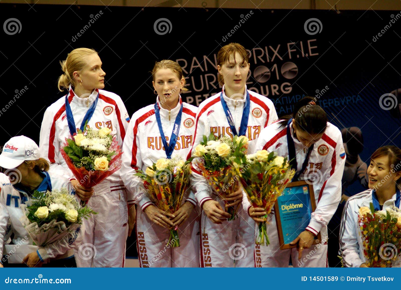 Fencing. Wold Cup 2010. Stage Winners Editorial Stock Image - Image of ...