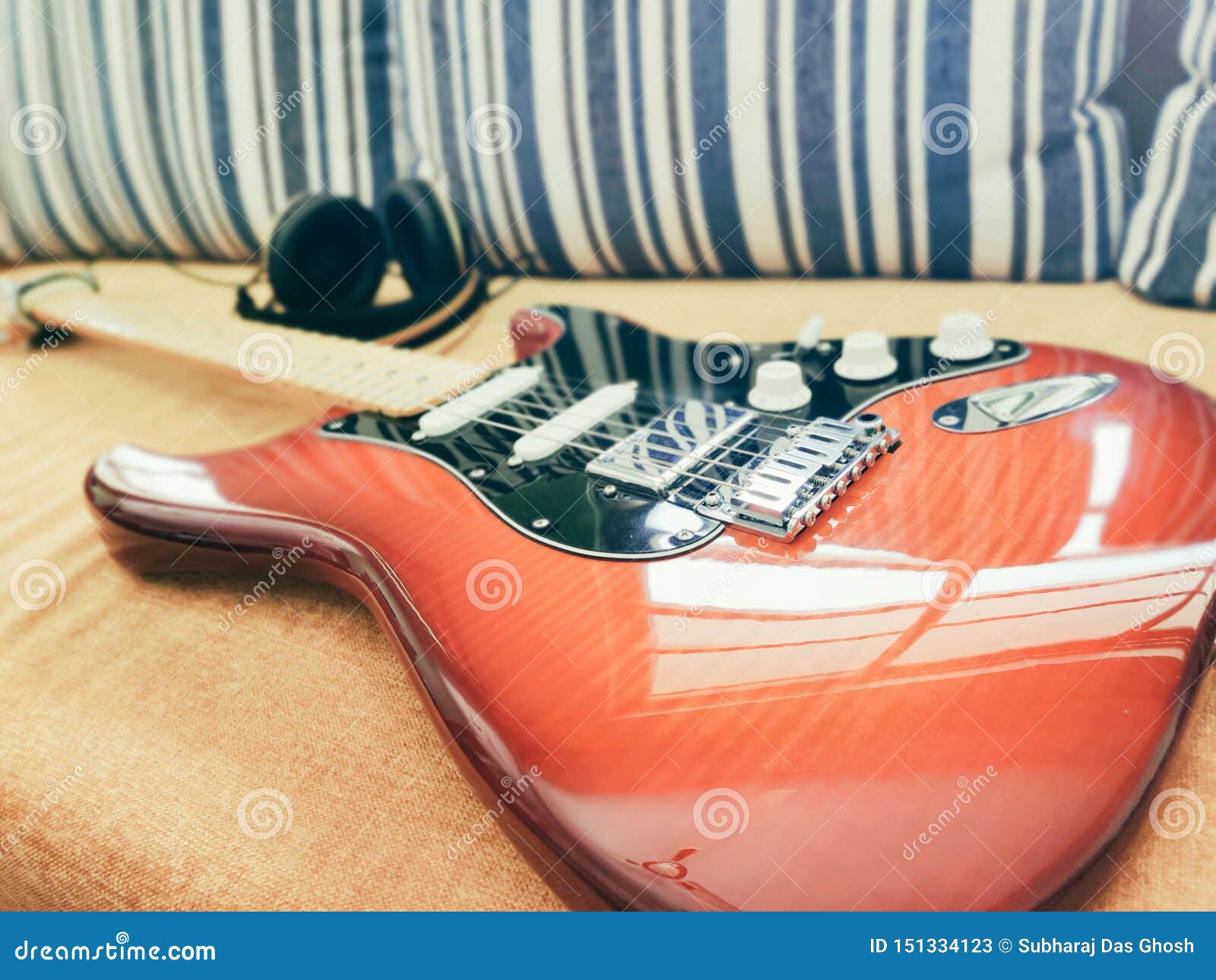 Fender Stratocaster Customized Stock Image - Image of music ...