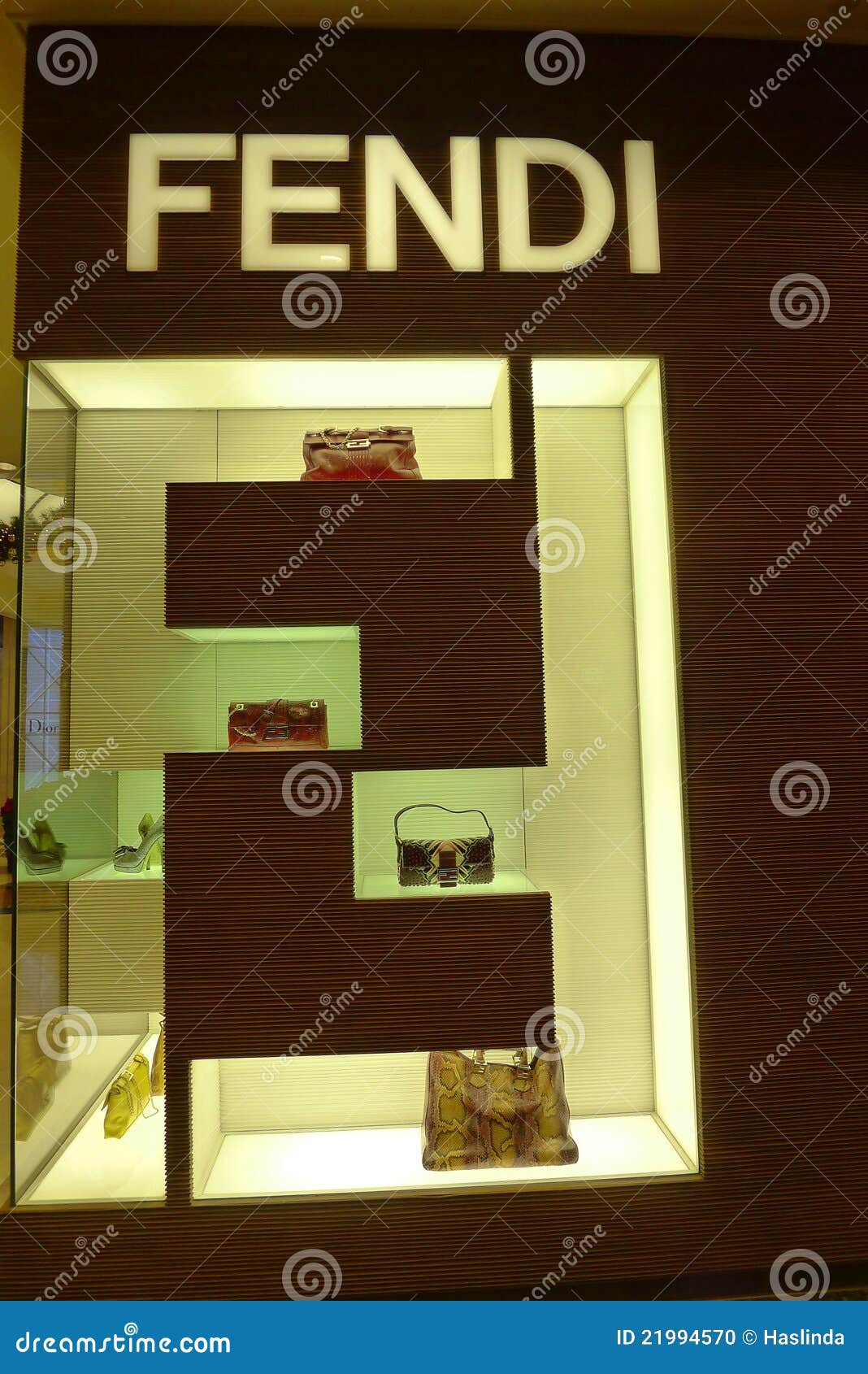 Fendi editorial image. Image of brand, commercial, store - 21994570