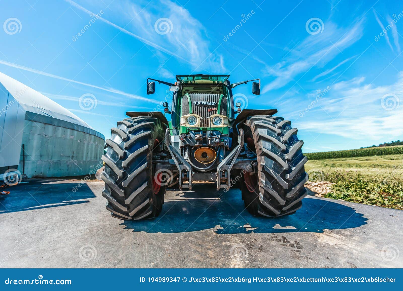 Fendt Tractor with a Loader Wagon, Working on a Biogas Plant Editorial ...