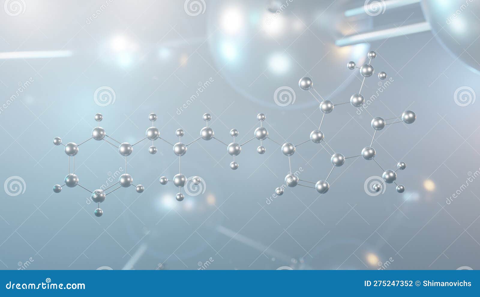Fenethylline Molecular Structure, 3d Model Molecule, Phenethylline ...