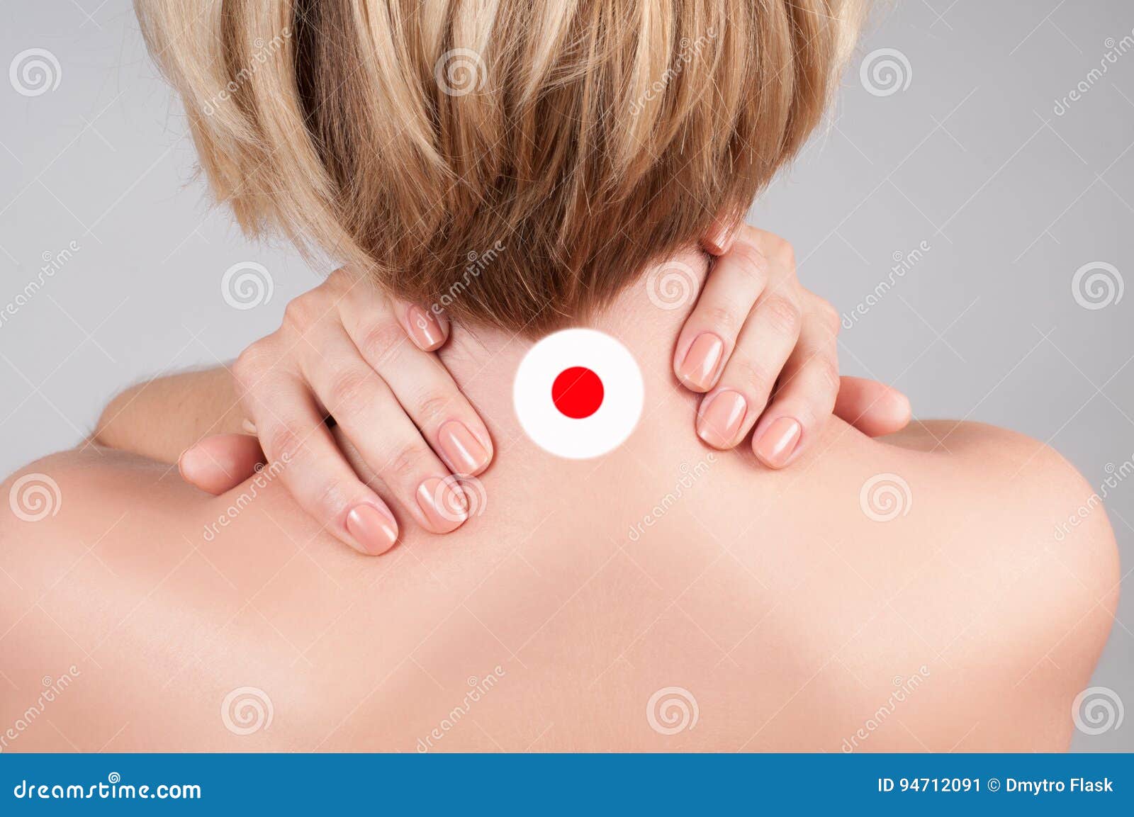 Feng Fu Point and Therapy Concept Stock Image - Image of skin, body ...