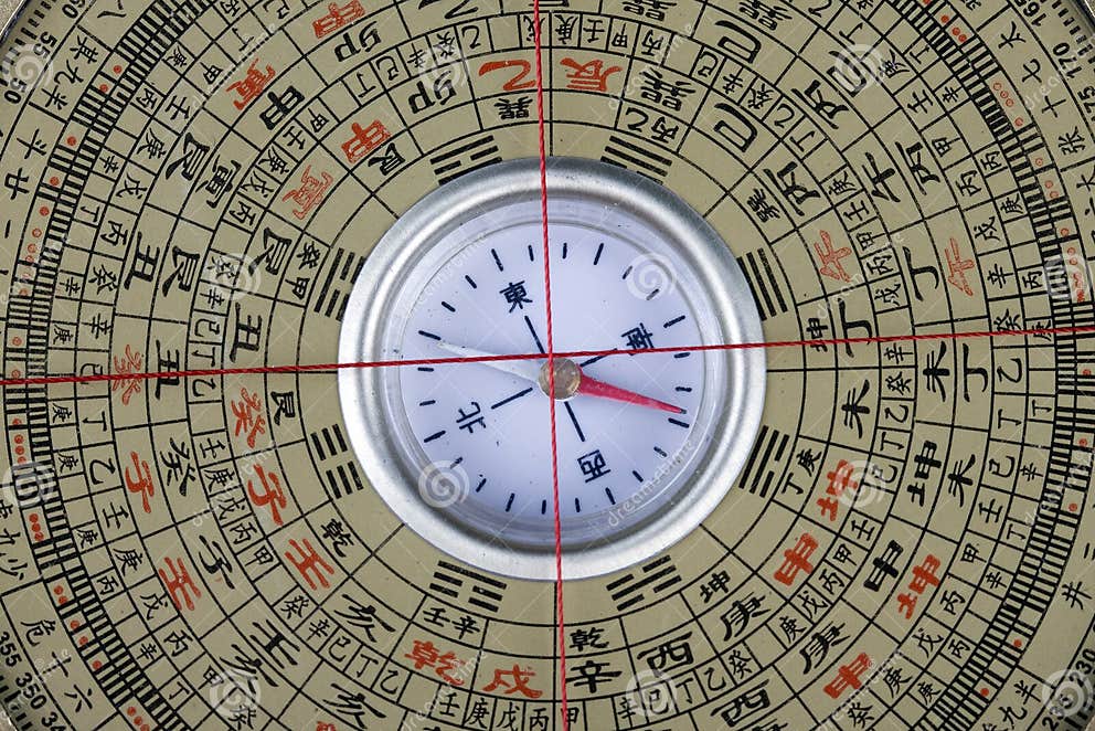 Feng Shui Compass stock photo. Image of asian, west, placement - 24067230