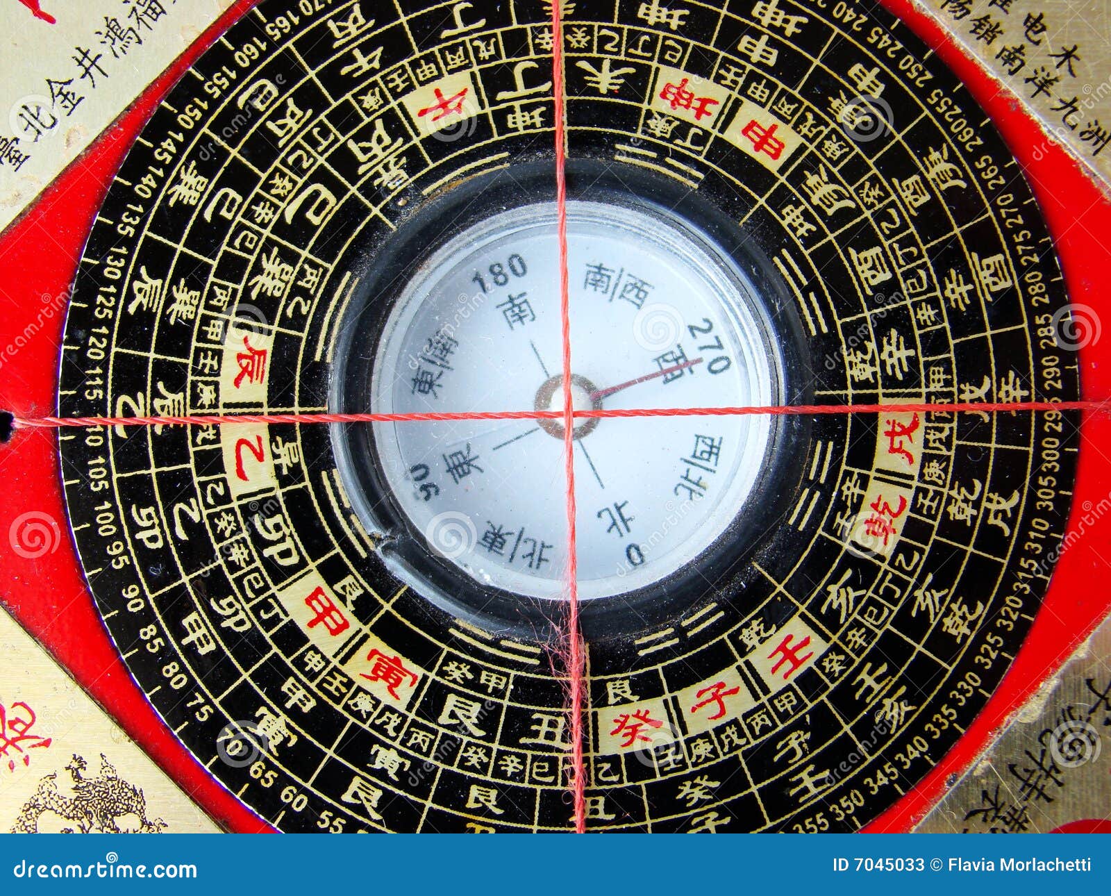 Feng shui compass stock image. Image of east, decorating - 7045033
