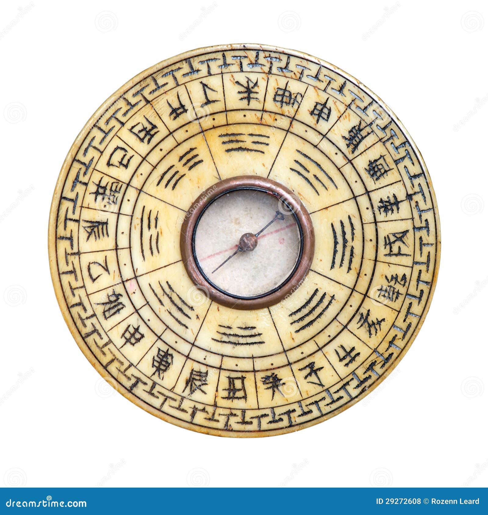 Feng Shui Compass Isolated stock photo. Image of background - 29272608
