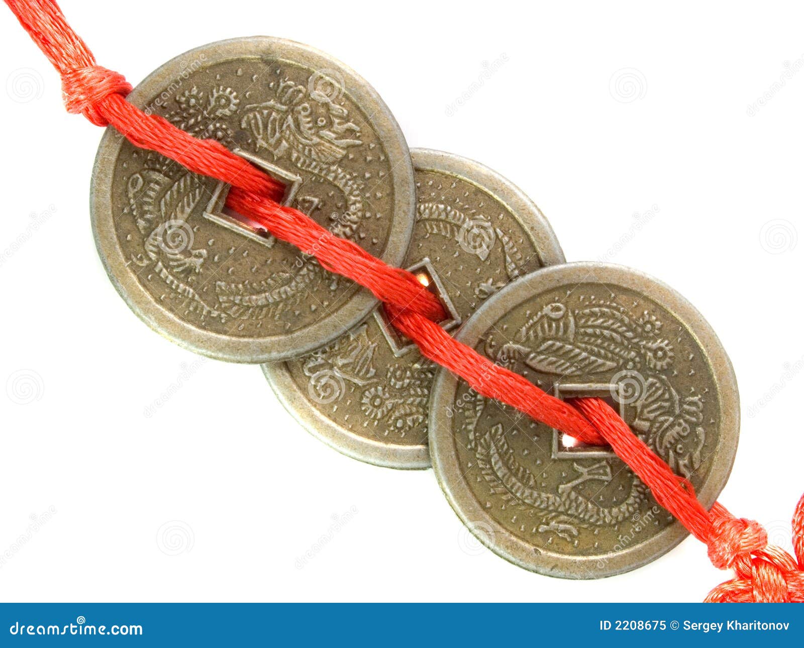 Feng Shui lucky coins stock image. Image of shui, lucky - 2208675