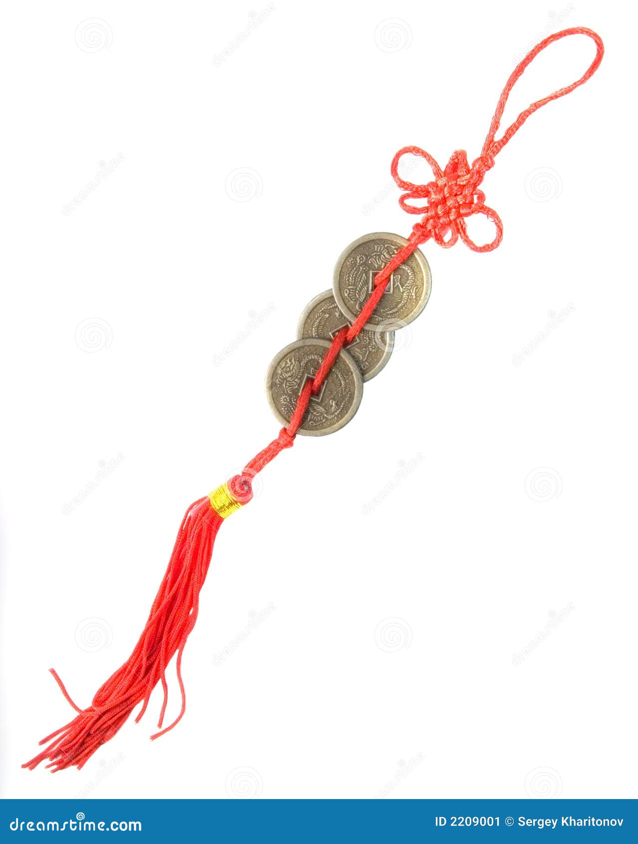 Feng Shui lucky coins stock image. Image of isolated, white - 2209001