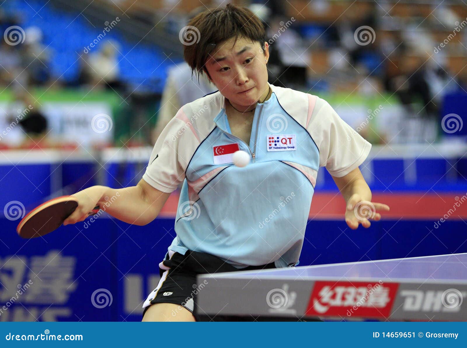 FENG Tianwei (SIN) editorial photo. Image of tennis, pong - 14659651